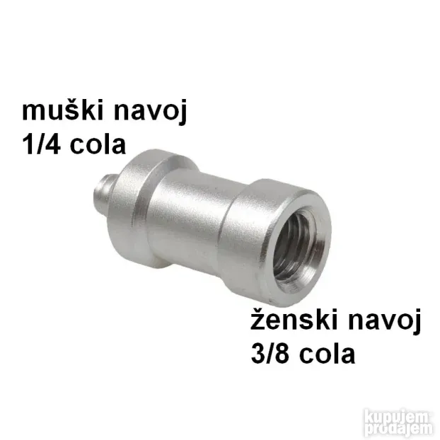 Spigot adapter redukcija 1/4 na 3/8 cola inača (8F4M) - KupujemProdajem