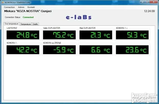 Kontrola temeprature - digitalna / termografski zapis - KupujemProdajem