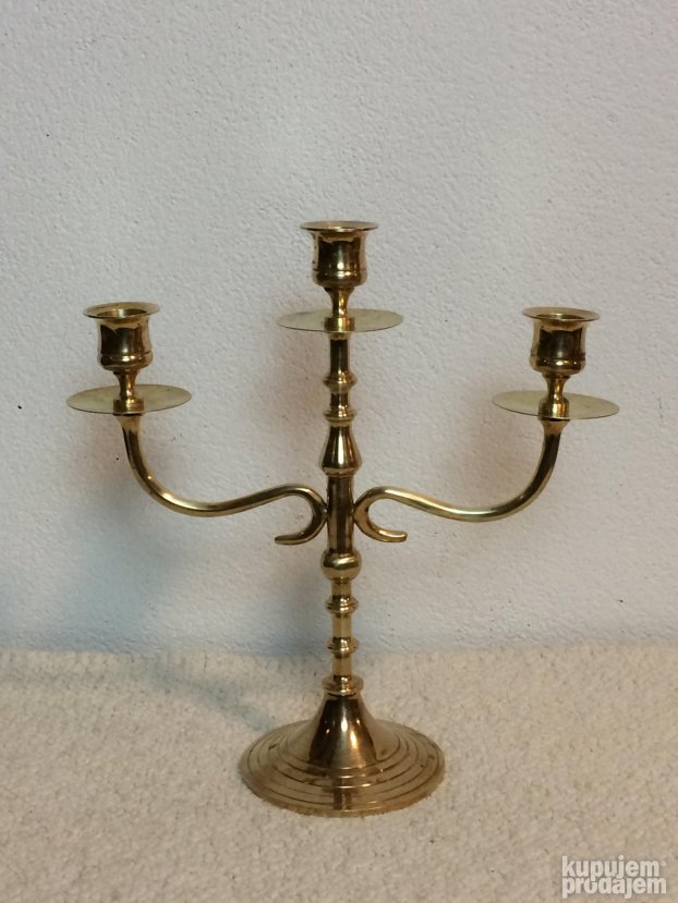 Stilski svecnjak Mesing novo - KupujemProdajem