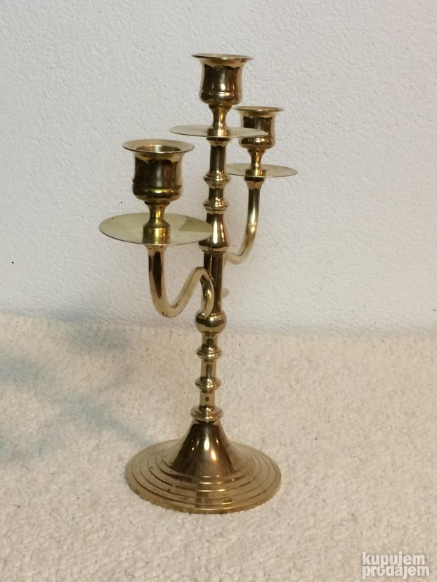 Stilski svecnjak mesing - KupujemProdajem