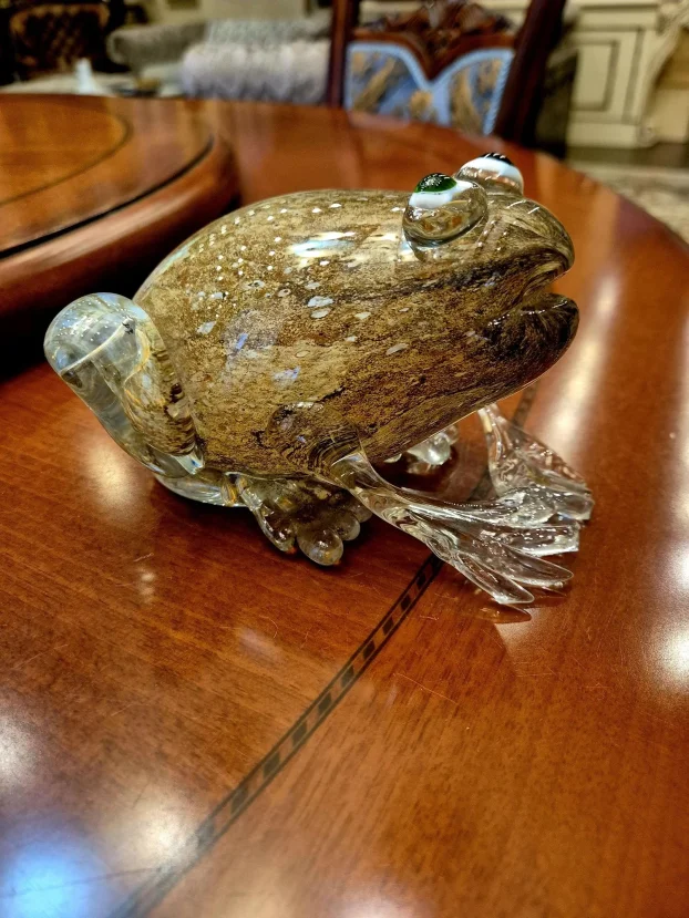 Murano veliki žabac, kupljen u Veneciji, 14 cm - KupujemProdajem