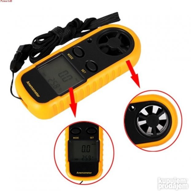 AnemoMetar merac brzine protoka vazduha - KupujemProdajem