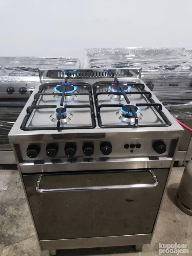 Sporet na plin polu profesionalni sa rernom na plin LOFRA - KupujemProdajem