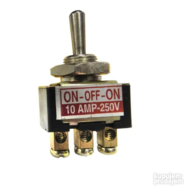 Prekidač preklopni 3 položaja 8A 11,5mm š: 52566 - KupujemProdajem