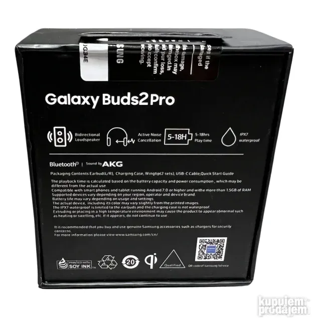 Samsung Galaxy Buds 2 PRO Slusalice BELE / CRNE NOVO - KupujemProdajem