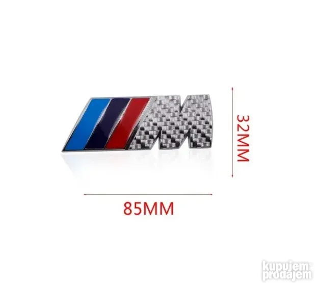 BMW M znacka karbon crna za gepek - KupujemProdajem