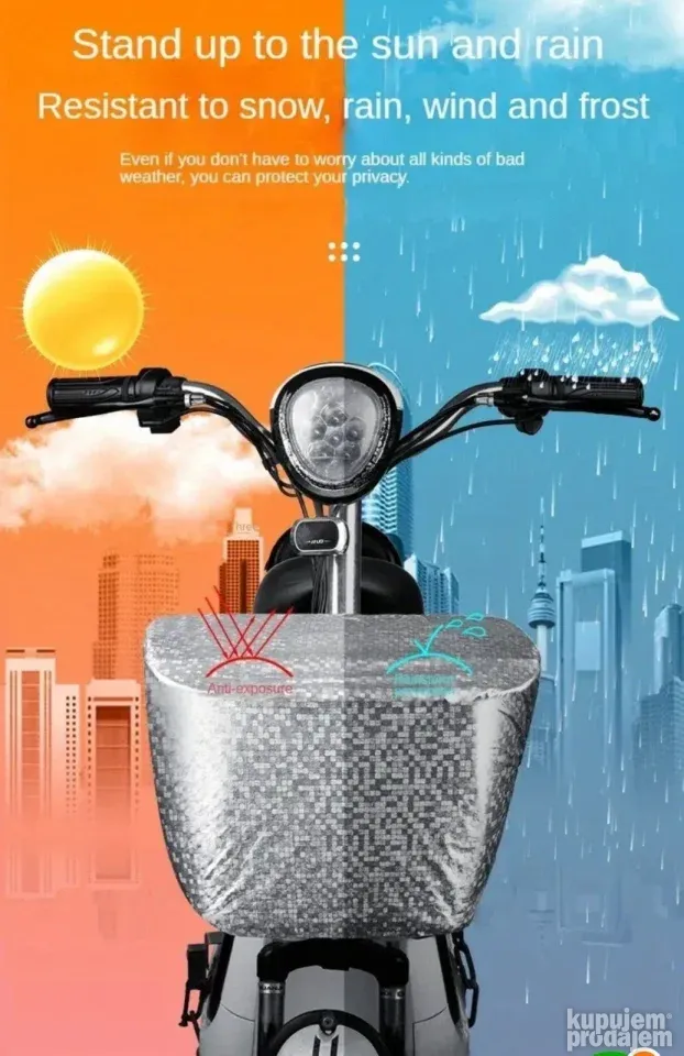 Vodootporna Prekrivka za Korpu Bicikle - Motore - KupujemProdajem