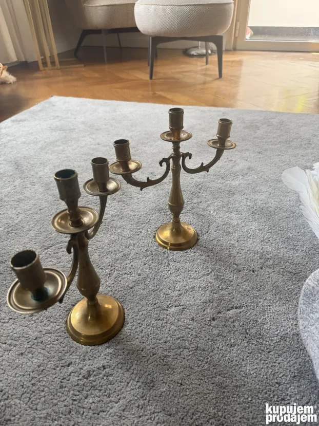 svecnjak mesing starinski antikvitet - KupujemProdajem