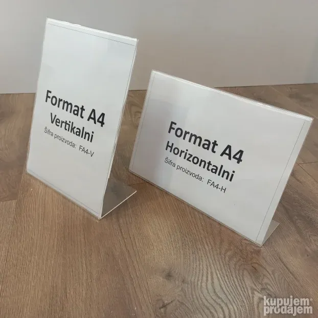 Nosač papira pleksiglas - kosi držač lista A4 A5 A6 - KupujemProdajem