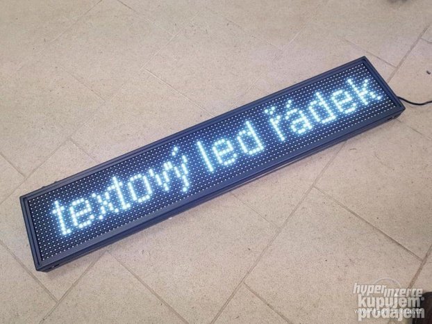 Led svetleca reklama Bela Reklama 100cm x 20cm - KupujemProdajem