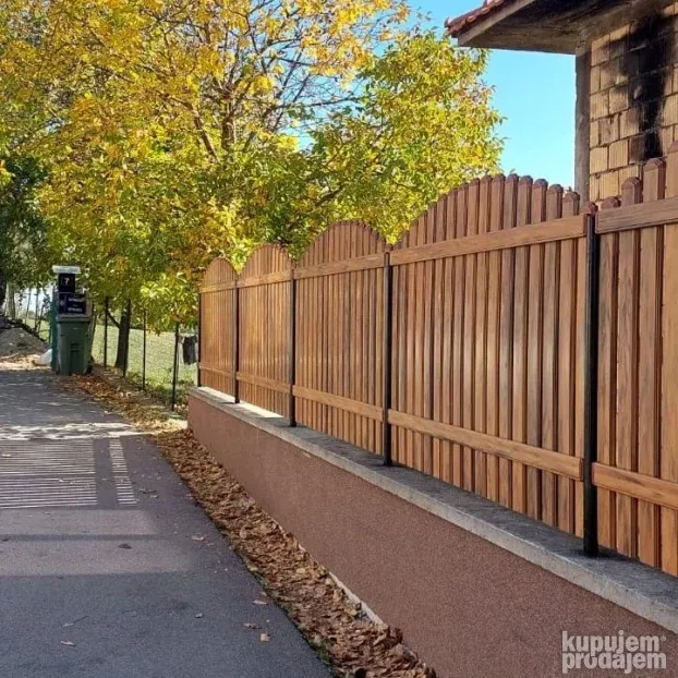 Pvc ograde Zlatni Hrast 75,100mm - KupujemProdajem