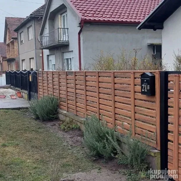 Pvc ograde Zlatni Hrast 75,100mm - KupujemProdajem