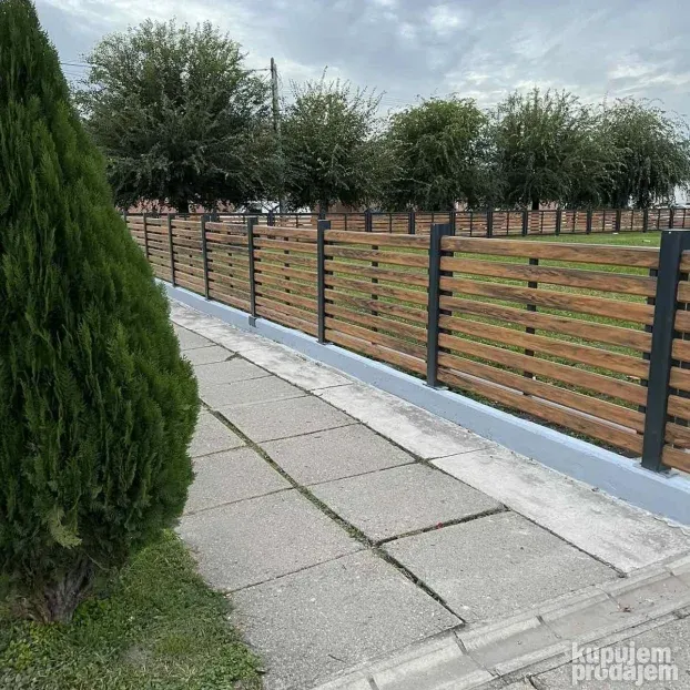 Pvc ograde Zlatni Hrast 75,100mm - KupujemProdajem