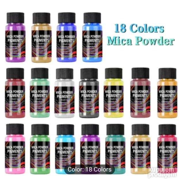 Mica boje za svece, sapune i epoksi smolu - KupujemProdajem