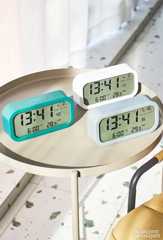 Digitalni stoni sat sa kalendarom I temperaturom vazduha - KupujemProdajem