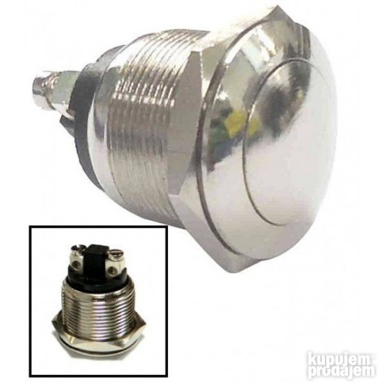 Taster metalni 2A / 250VAC metalno dugme - KupujemProdajem