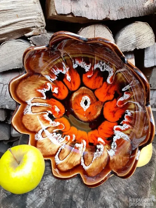 Veliki stari keramicki ausec fruterijara cinija - KupujemProdajem