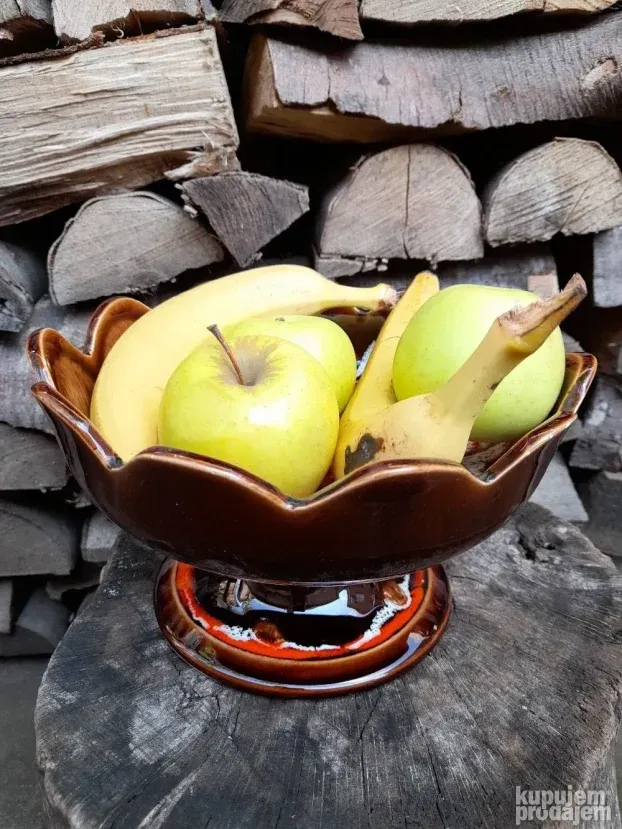 Veliki stari keramicki ausec fruterijara cinija - KupujemProdajem