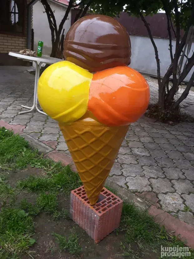 Sladoled 3D reklama - Zidni - KupujemProdajem