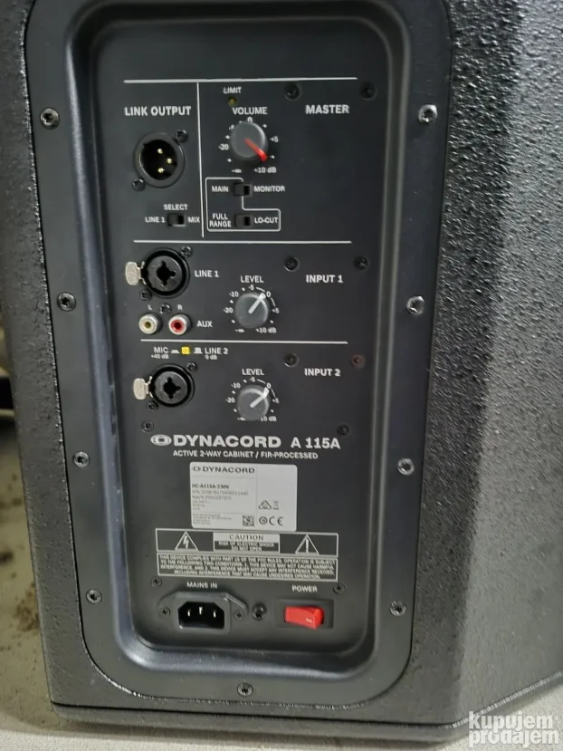 Dynacord A 115A aktivna zvučna kutija – TOP stanje - KupujemProdajem