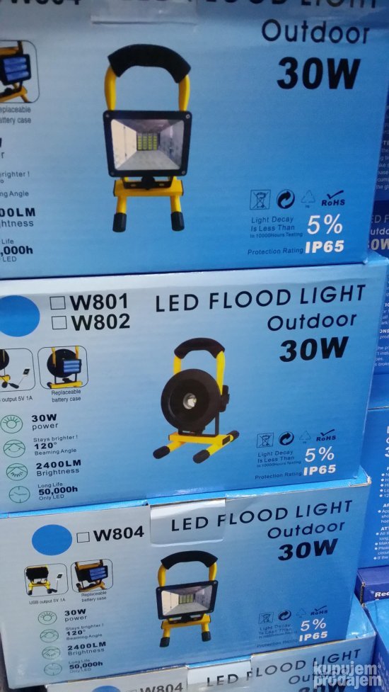 Prenosivi led reflektor 10 30 50 w, mobilni reflektori NOVO ...
