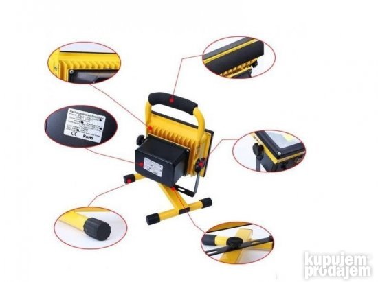 Prenosivi led reflektor 10 30 50 w, mobilni reflektori NOVO ...