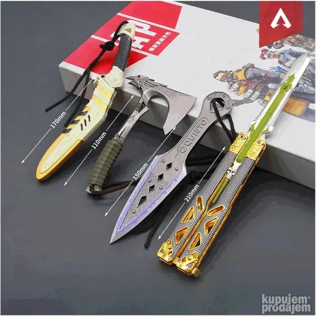 Apex Legends Heirloom Set of 4 Dagger Kunai Butterfly Wraith ...