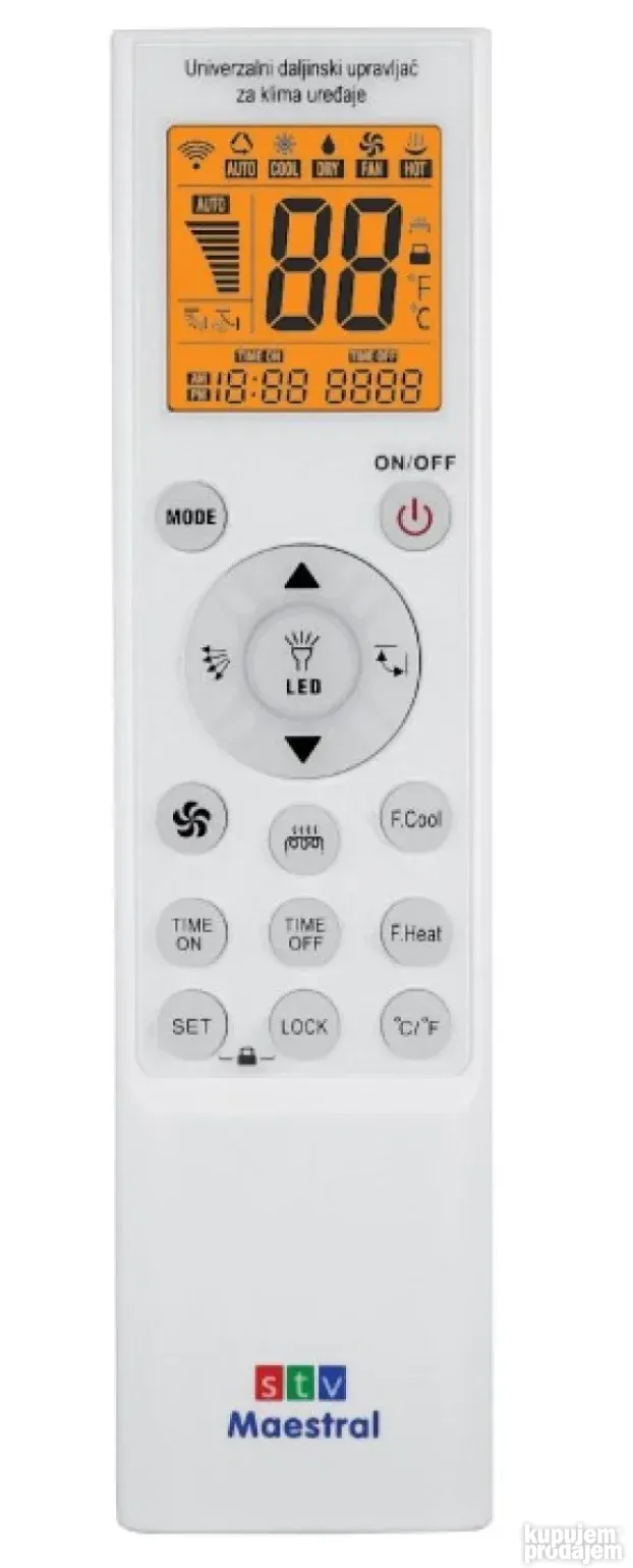 Daljinski upravljac STV MAESTRAL za klima uredjaje - KupujemProdajem