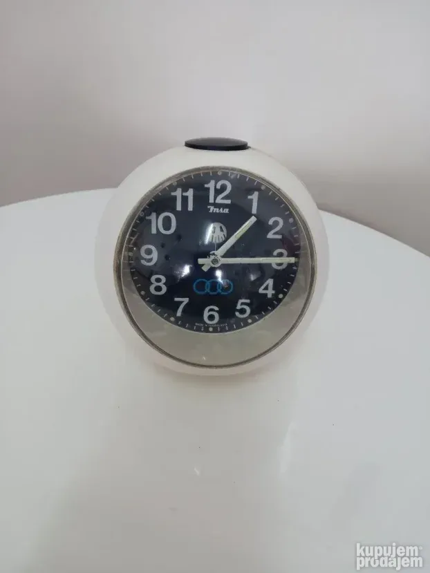 Space age ball INSA mechanic alarm table clock 70s - KupujemProdajem