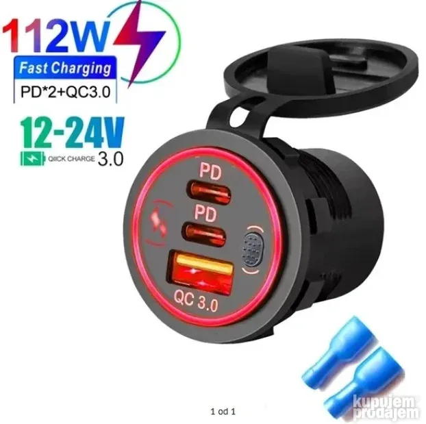 USB Ugradni Brzi punjac za Nove Uredjaje 112W - KupujemProdajem