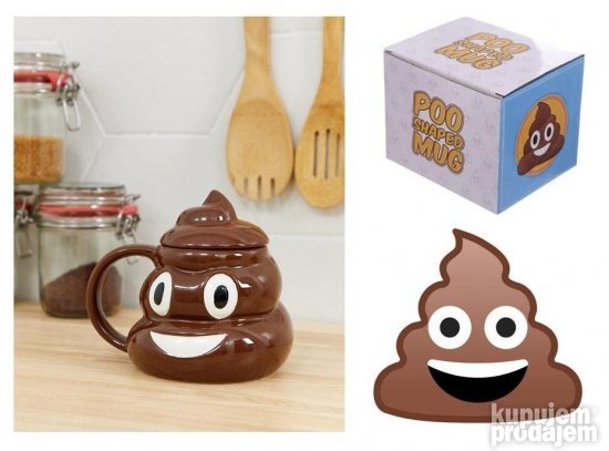 Solja Keramicka Emoticon Govance Poo Mug - KupujemProdajem