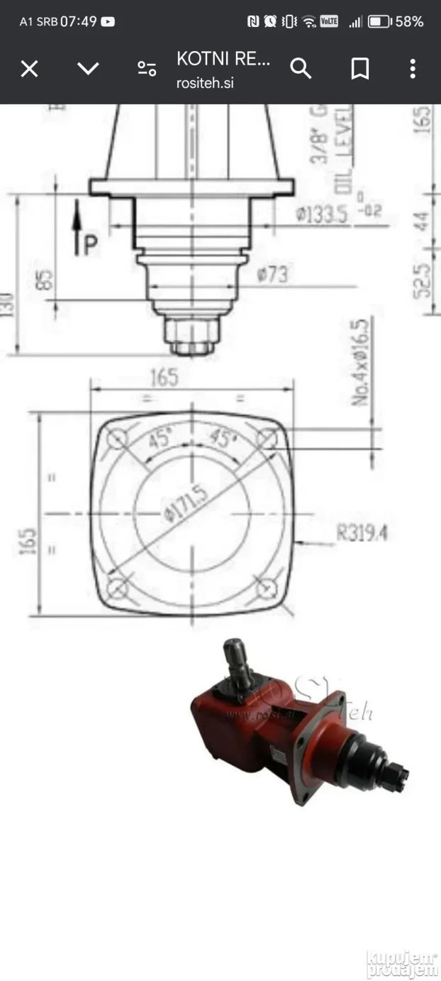Reduktor za Tarup-Malcer - KupujemProdajem