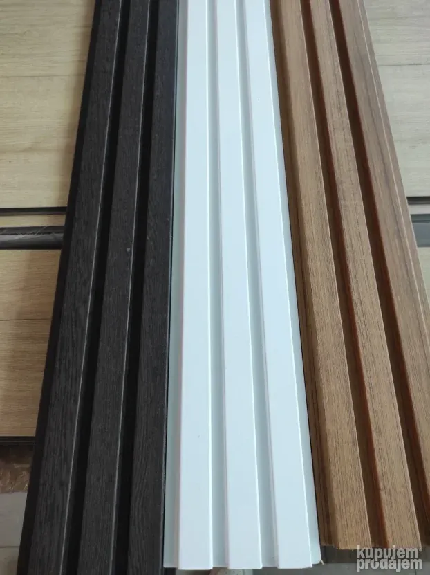 Dekorativne letvice za zid - bele - KupujemProdajem