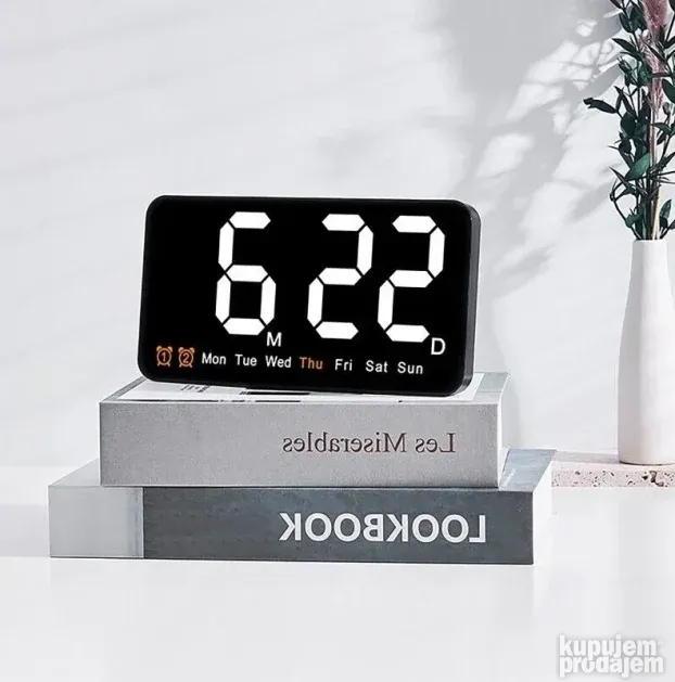 LED Digitalni sat stoni ili zidni zeleni brojevi - KupujemProdajem