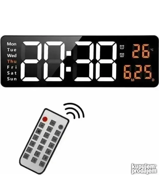 Digitalni zidni LED sat - veliki 9188 - KupujemProdajem
