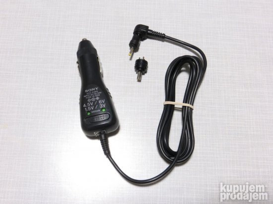 ORIGINAL Sony DCC-E345 1,5 3 4,5 6 V ispravljač za automobil ...