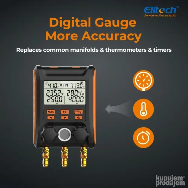 Digitalni manometar Elitech MS-1000 - KupujemProdajem