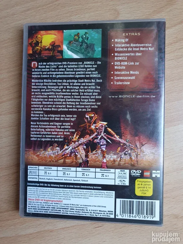 Bionicle 2 - Die Legenden von Metru Nui DVD - KupujemProdajem