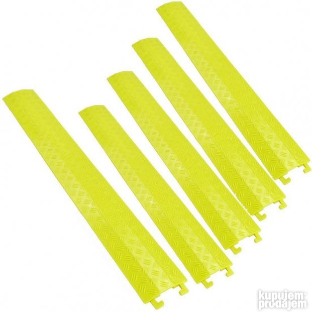 5x1 kanalni kablovski most žuti PVC za prelazak preko rampe ...