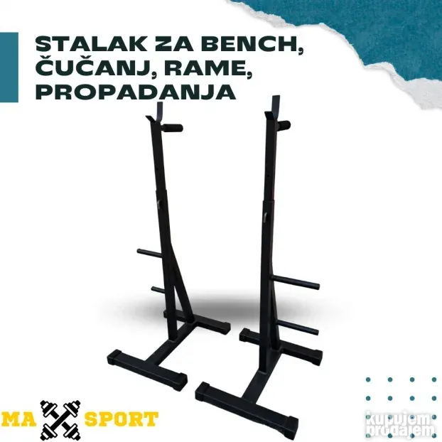 Stalak razdvojivi - bendz, čučanj, rame, propadanja - KupujemProdajem