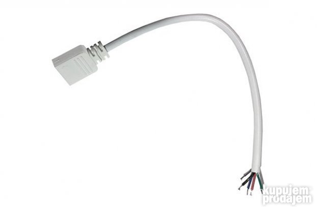 Konektor za spajanje RGB led trake 4 pins ženski 15cm white ...