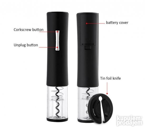 Elektricni otvarac vina otvarac za boce na baterije - KupujemProdajem