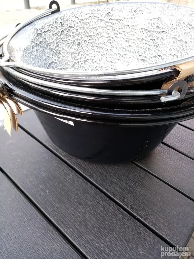 Kotlic 10 Lit. NOV Emajlirani Kotlic za Corbu, Gulas, Pasulj ...