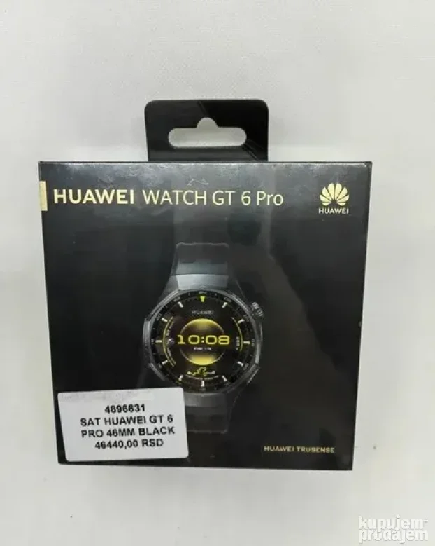 Huawei Watch GT 6 Pro GT6 46mm Black NOV GARANCIJA - KupujemProdajem