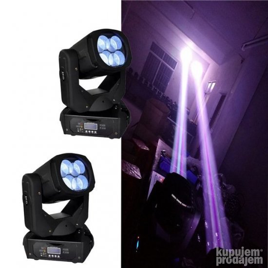 DVE Led Beam 4 roto glave / 4x25W / moving head - KupujemProdajem