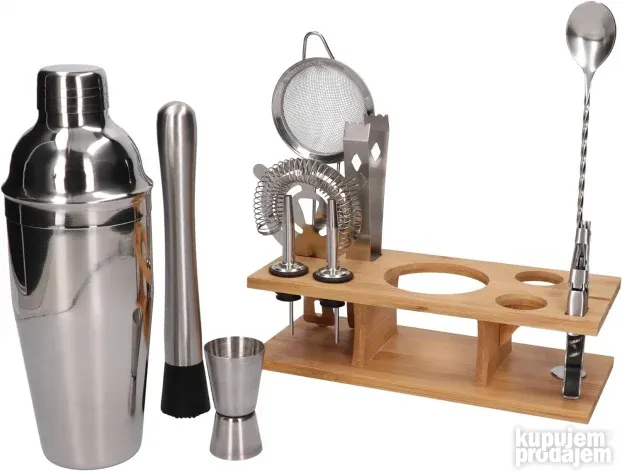 Koktel set za koktele od 11 delova sejker pribor postolje - KupujemProdajem