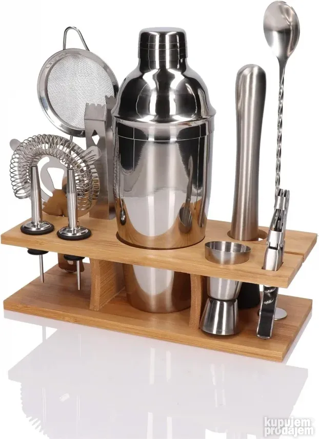 Koktel set za koktele od 11 delova sejker pribor postolje - KupujemProdajem