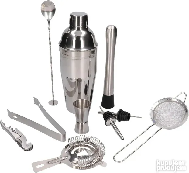 Koktel set za koktele od 11 delova sejker pribor postolje - KupujemProdajem