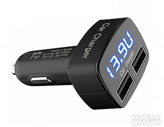 USB punjac za upaljac u kolima za napon, struju i temp - KupujemProdajem