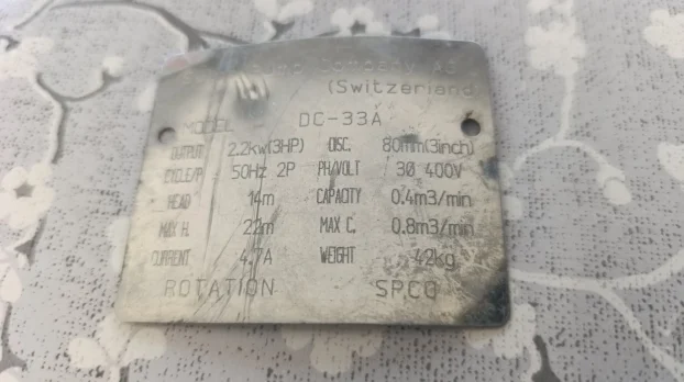 Swiss Pump Profesionalna muljna drenazna pumpa 2.2kW 3KS - KupujemProdajem